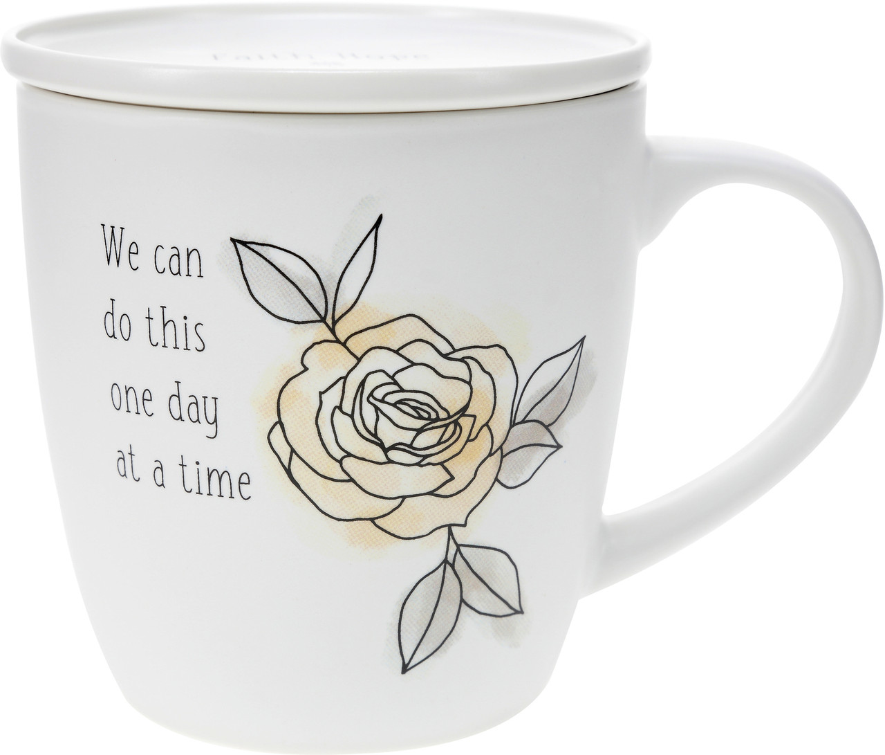 Mug With Coaster- One Day At A Time - Confection Collection