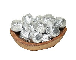 Foil Wrapped Astor Truffles- Silver - Confection Collection