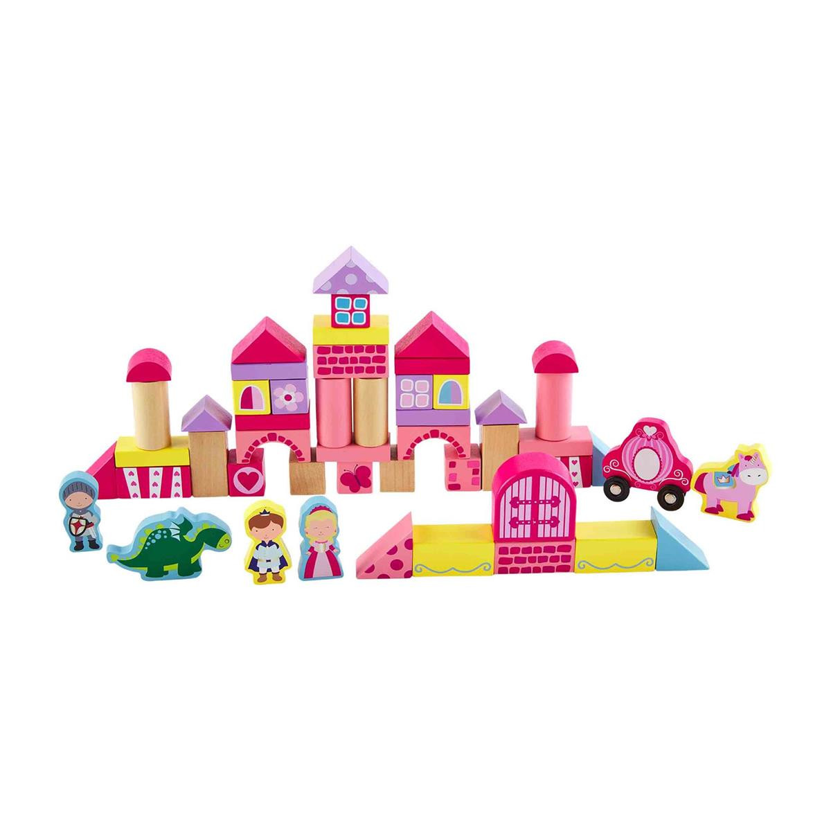 Wooden Princess Blocks Set- 50 Pc - Confection Collection