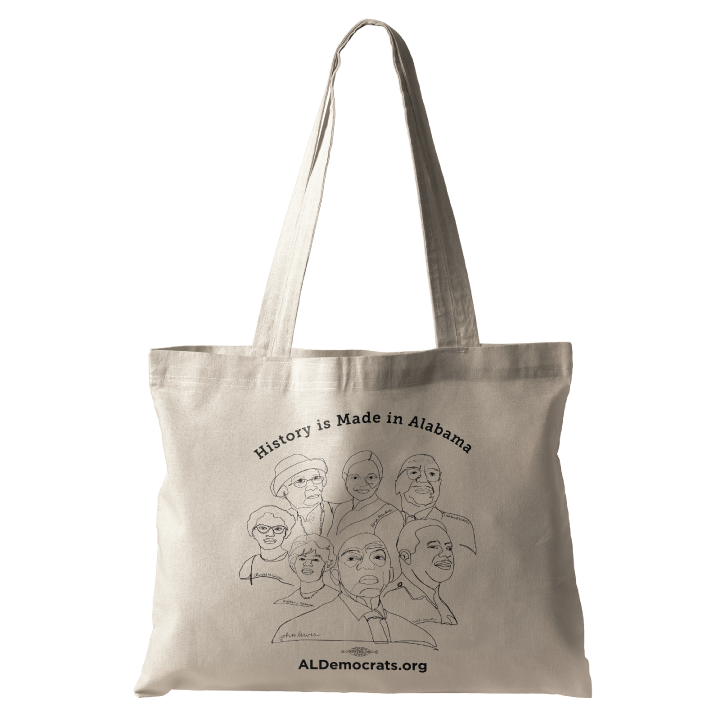History Is Made In Alabama (Natural Canvas Tote) - Alabama Democratic ...