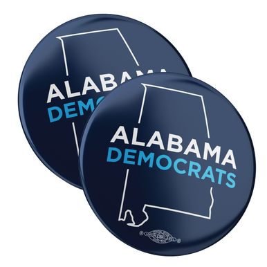 Alabama Democrats - Navy (2.25" Pin-Back Button -- Pack Of Two ...