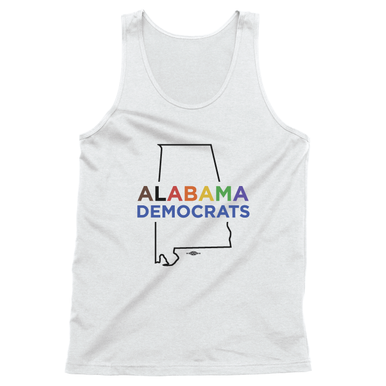 Alabama Democrats - Pride (Unisex White Tank) - Alabama Democratic ...