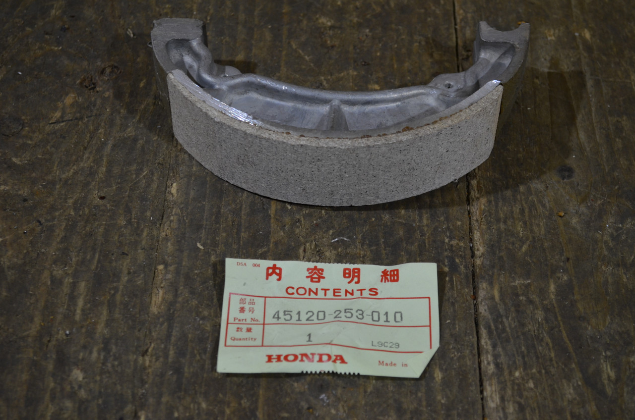 Buy Honda C70 C72 C75 C77, (MCA) Front Brake Shoe, Genuine NOS OEM, NOS ...