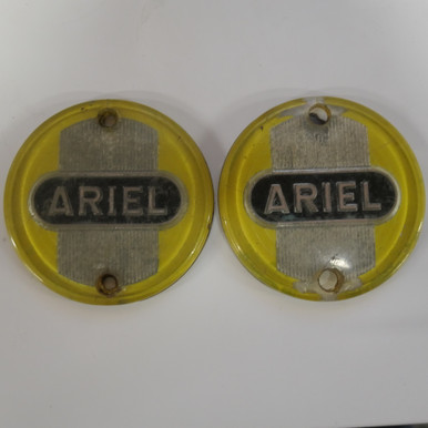 Ariel Round Tank Badges (pair) Used