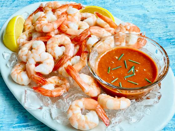 Shrimp with Gochujang cocktail sauce - CA National Services Pty Ltd