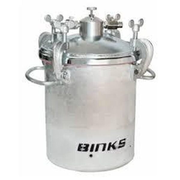 Binks 183S-500 5 Gallon Pressure Tank, Stainless Steel, Non-Agitated ...
