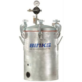 Binks 183S-510 5 Gallon Pressure Tank, Stainless Steel, No Agitator, 1 ...