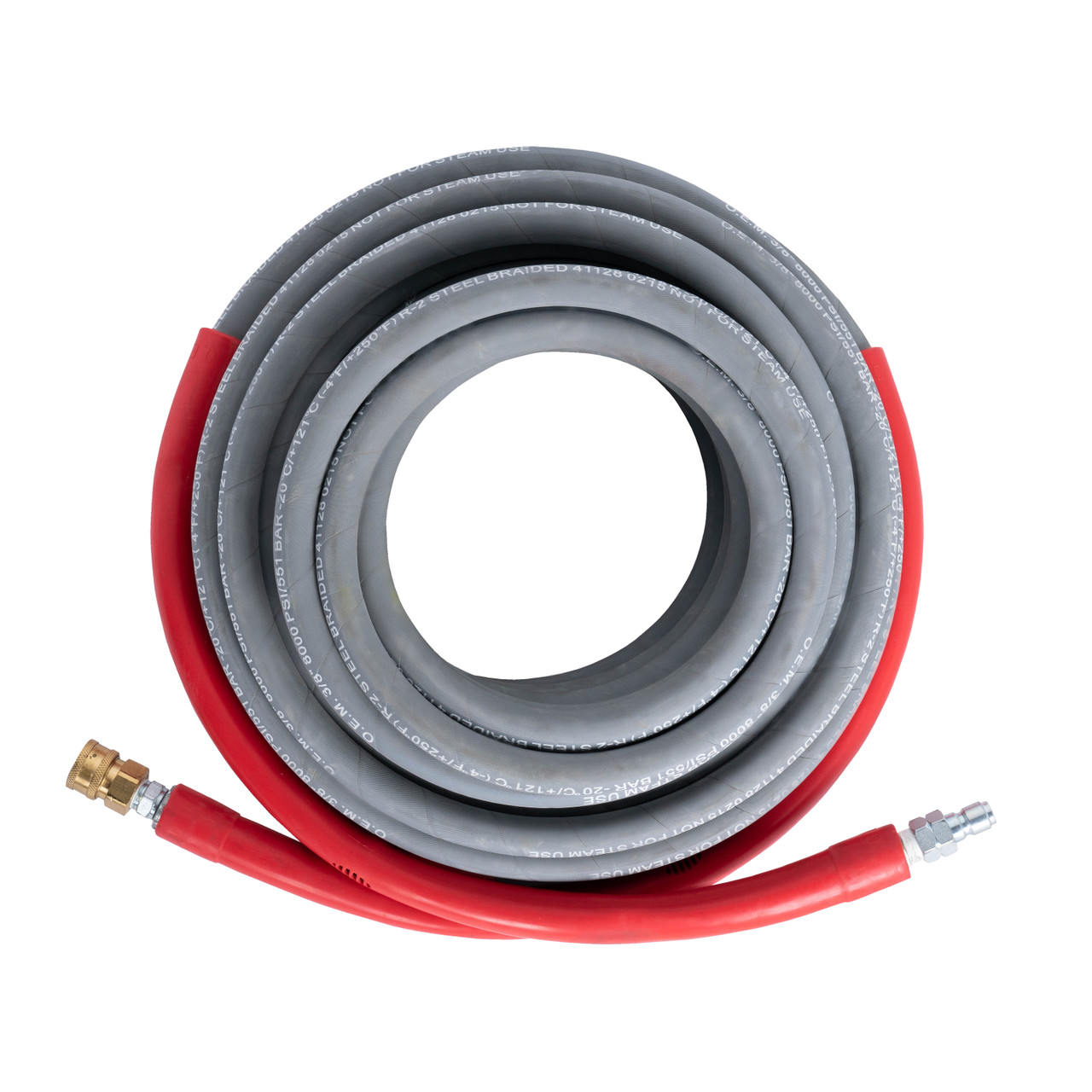 Simpson 41185 Wrapped Rubber Hose, 8000 psi, 3/8" x 100 ft - Spraywell