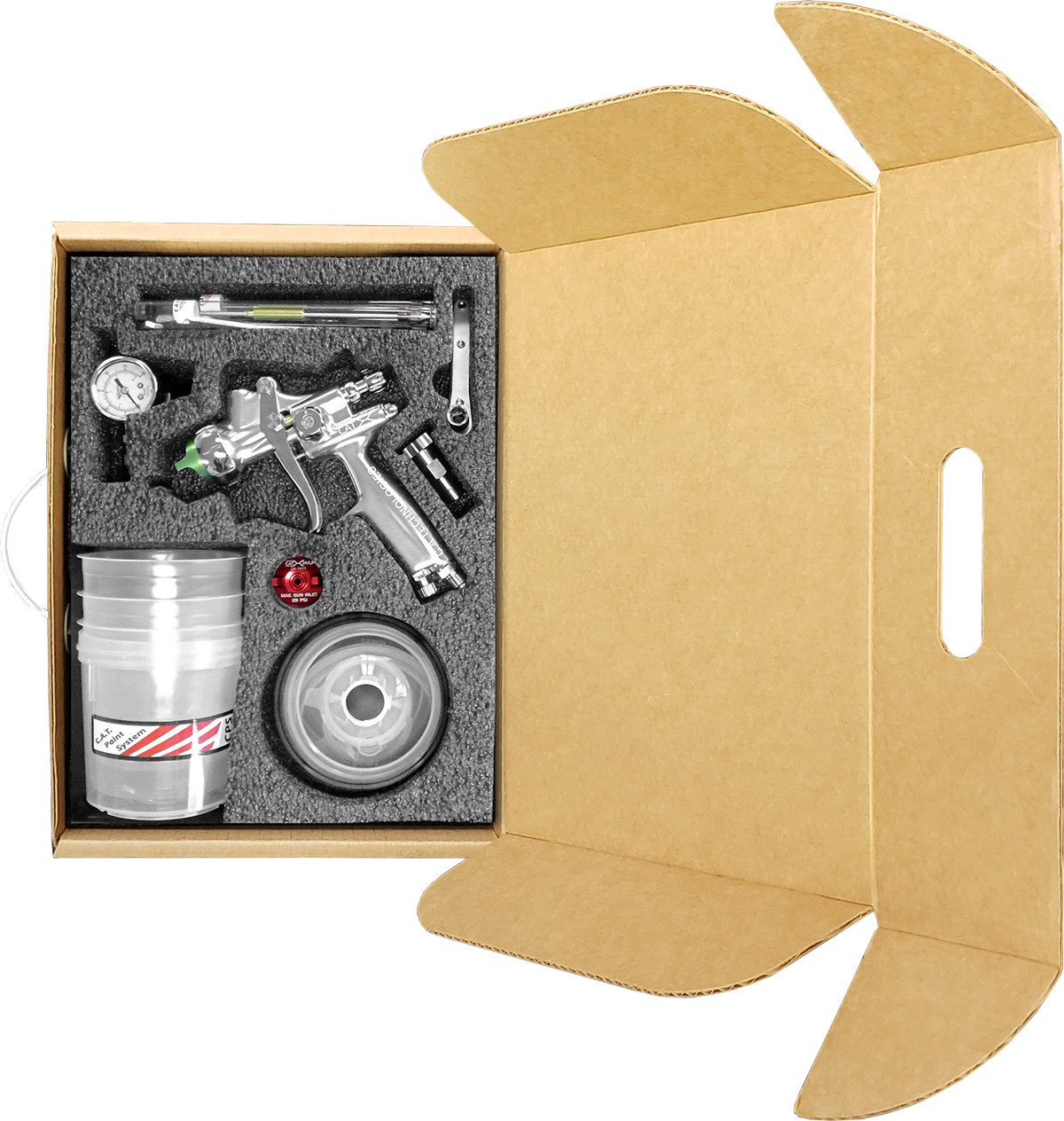 CA Technologies CAT-X-C-A-PPS HVLP Gravity Feed Spray Gun, Classic ...
