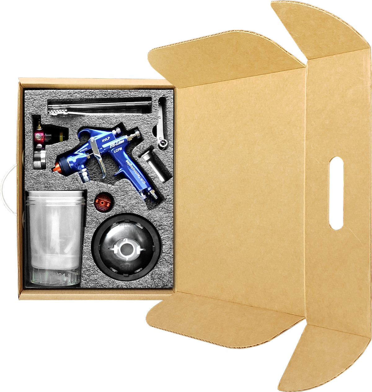 CA Technologies CP-FELCFM-PPSR2 HVLP Spray Gun with PPS 1 Quart Cup ...