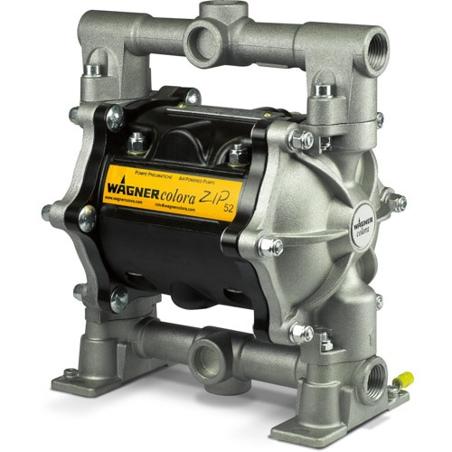 Wagner U550.ATSS7 ZIP 52 Double Diaphragm Pump, 1:1 Bare Aluminum ...