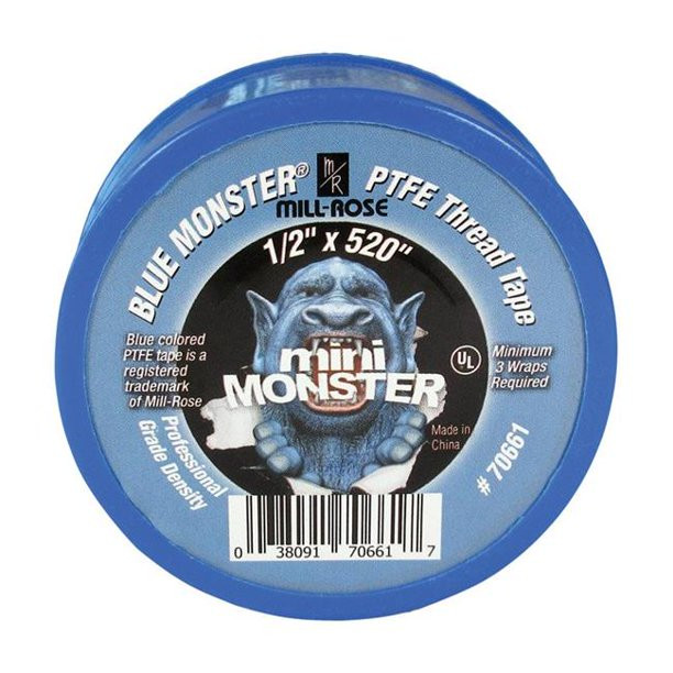Blue Monster 1/2" Blue Contractor Grade PTFE Thread Tape - Spraywell
