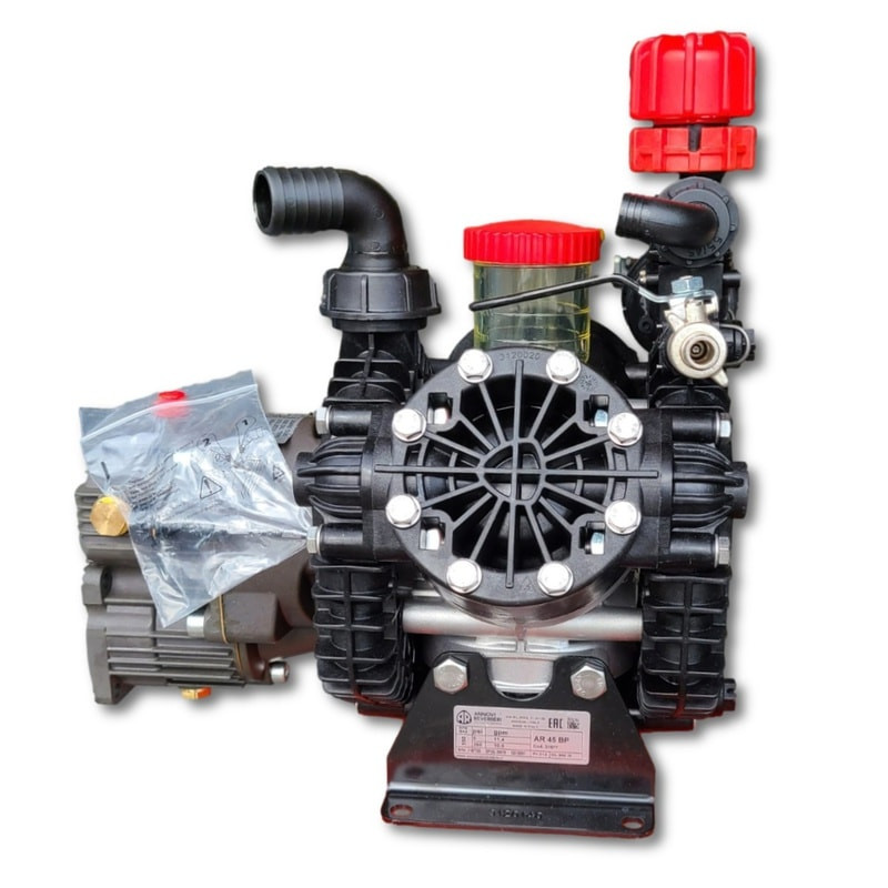 AR45LFP-GR-GCI Semi-Hydraulic Three-Diaphragm Pump, 290 PSI, 11.4 GPM ...