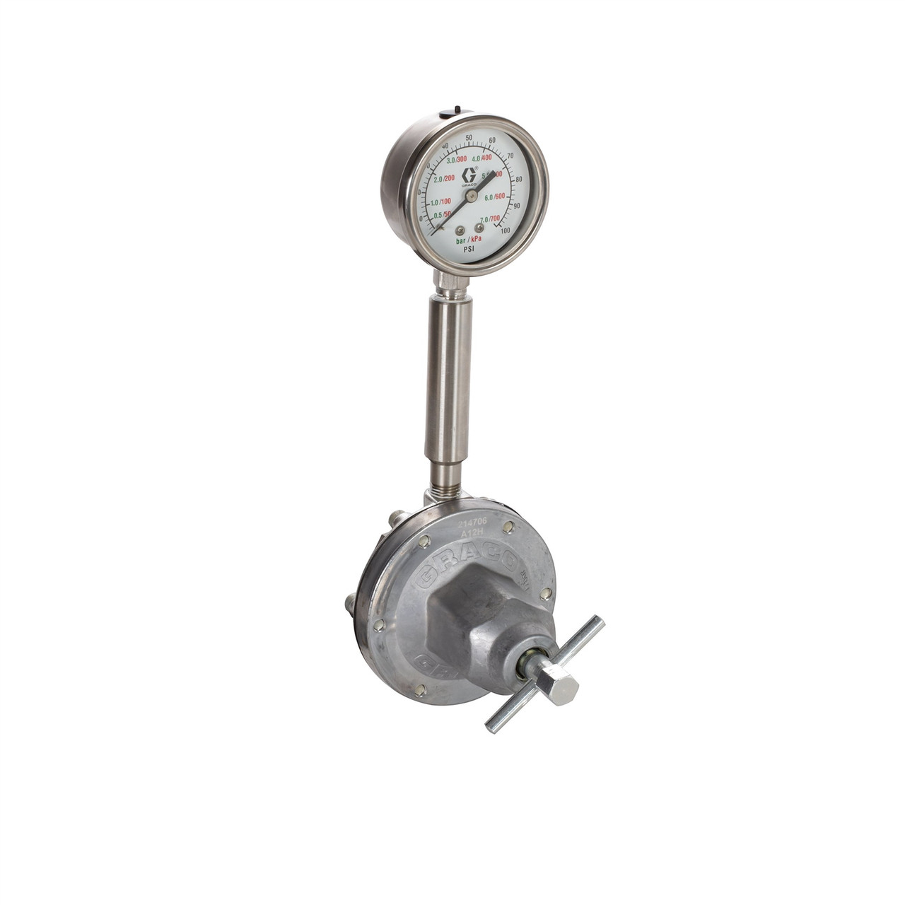 Graco 214895 Low Pressure Fluid Regulator, 250 Max psi, 5-100 psi Range ...