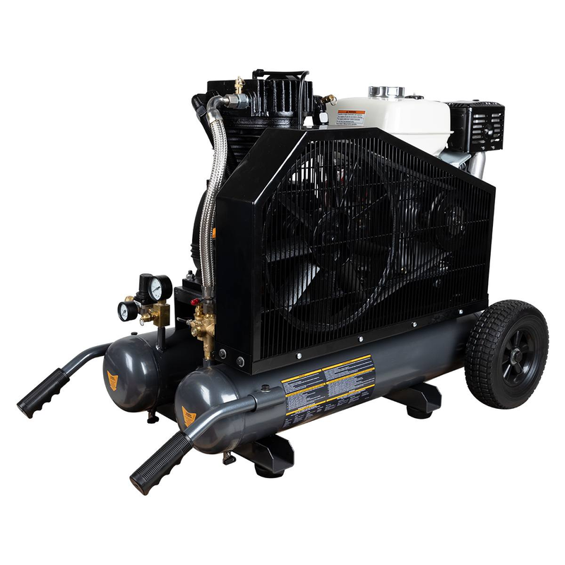 BE Power Equipment AC908HB2 17.7 CFM @ 175 PSI Gas Air Compressor with ...