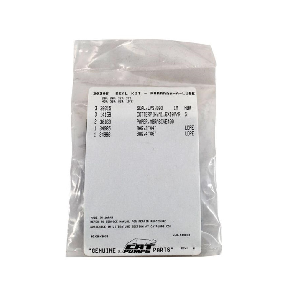 CAT Pumps 30305 Prrm-A-Lube Seal Kit For Models 280, 290, 323, 333, 430 ...