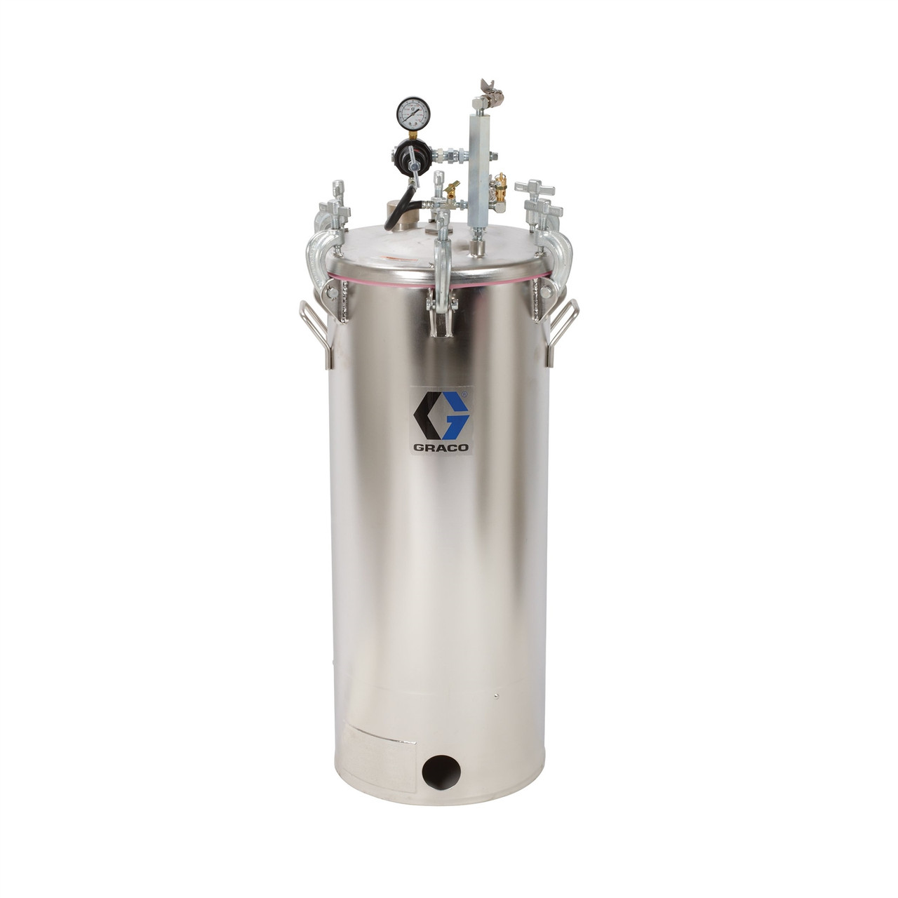 Graco 236145 15 Gallon Low Pressure (HVLP) Pot, Regulated to 15 psi ...