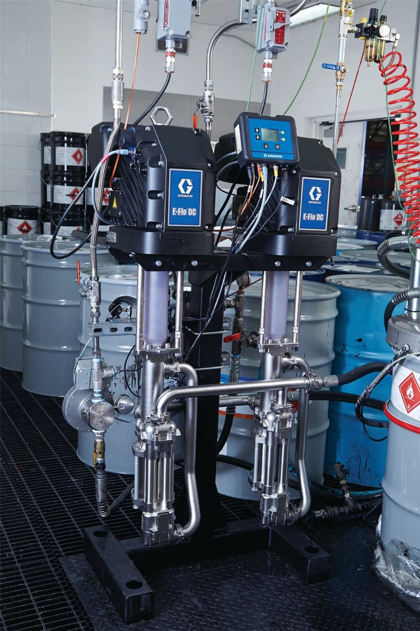 Graco EC5J41 E-Flo DC 4-Ball Electric Circulation Pump, 3000cc, 2 x 2 ...