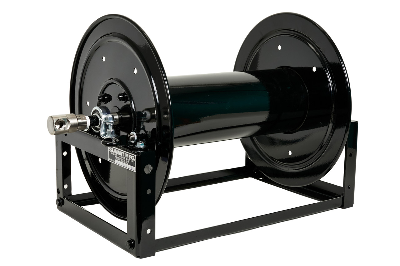 Summit 18 Inch Powder Coated Steel Full Frame Manual Hose Reel, 1/2 ...