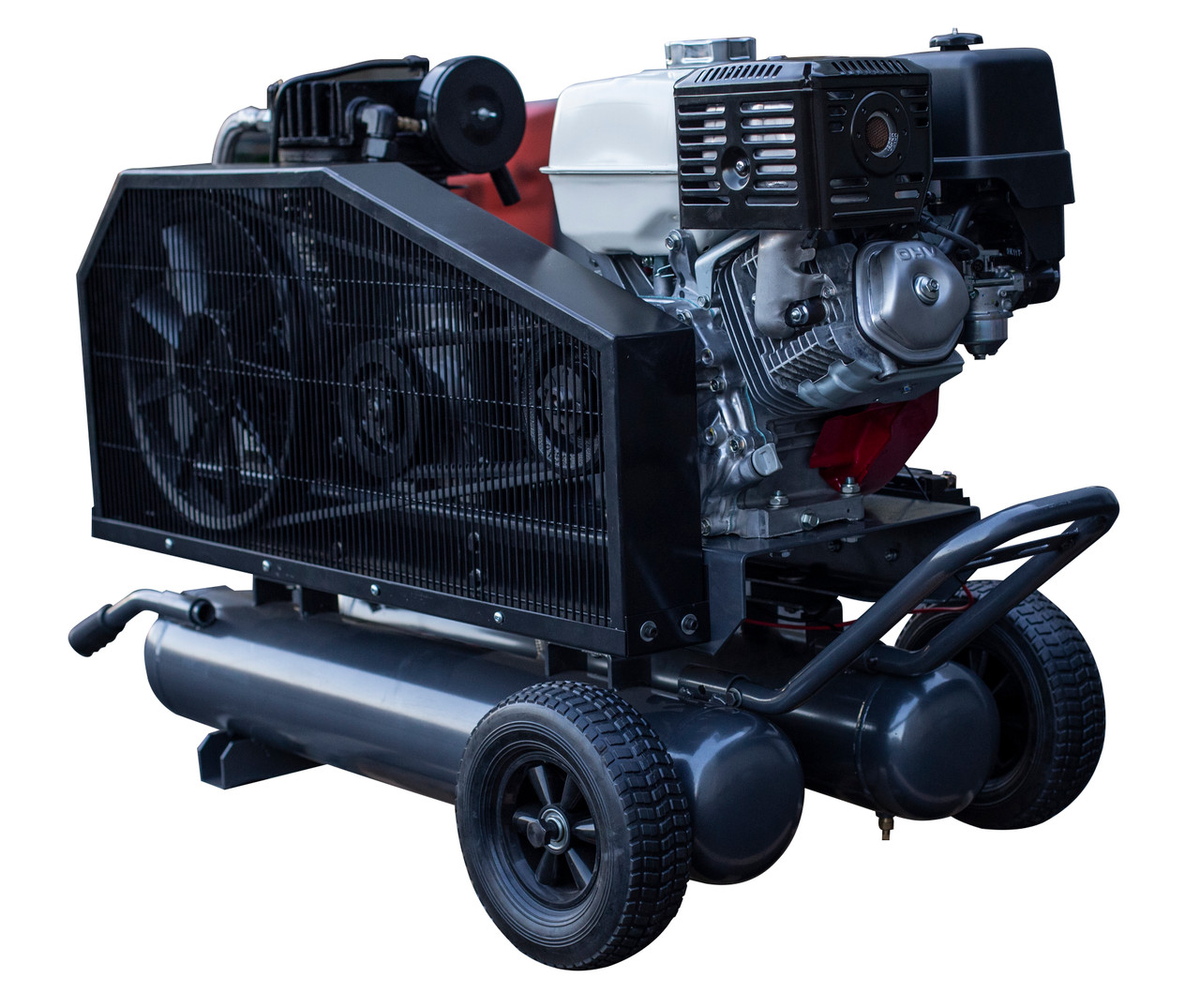 BE AC138HEG2 16 CFM @ 175 PSI - 8 Gallon, Portable Gas Air Compressor ...