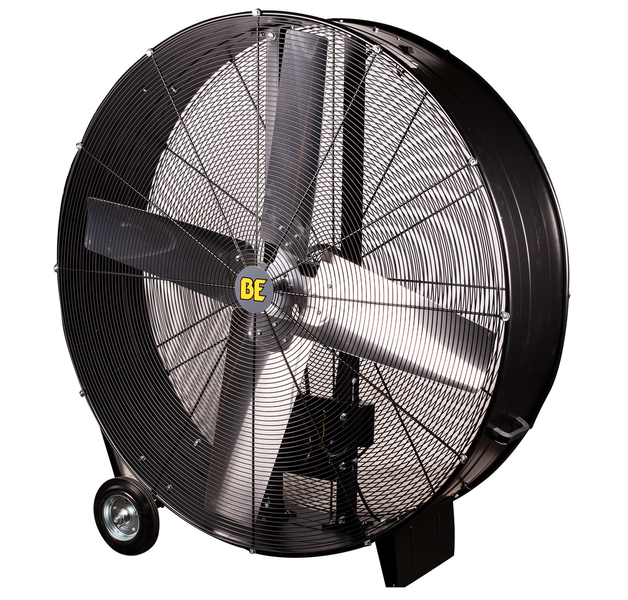 BE FD48B 48" Belt Driven, Industrial Fan With Wheel Mount - Spraywell