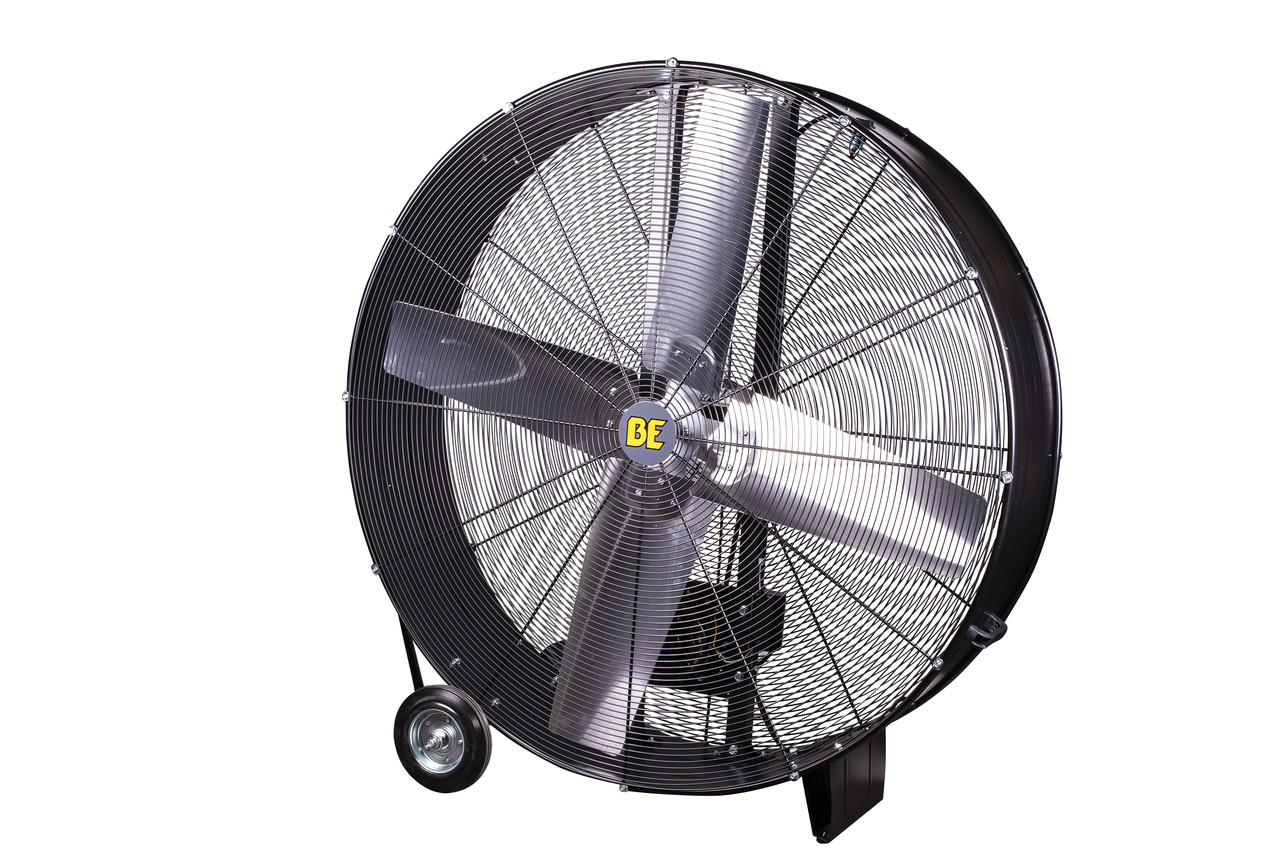 BE FD48B 48" Belt Driven, Industrial Fan With Wheel Mount - Spraywell