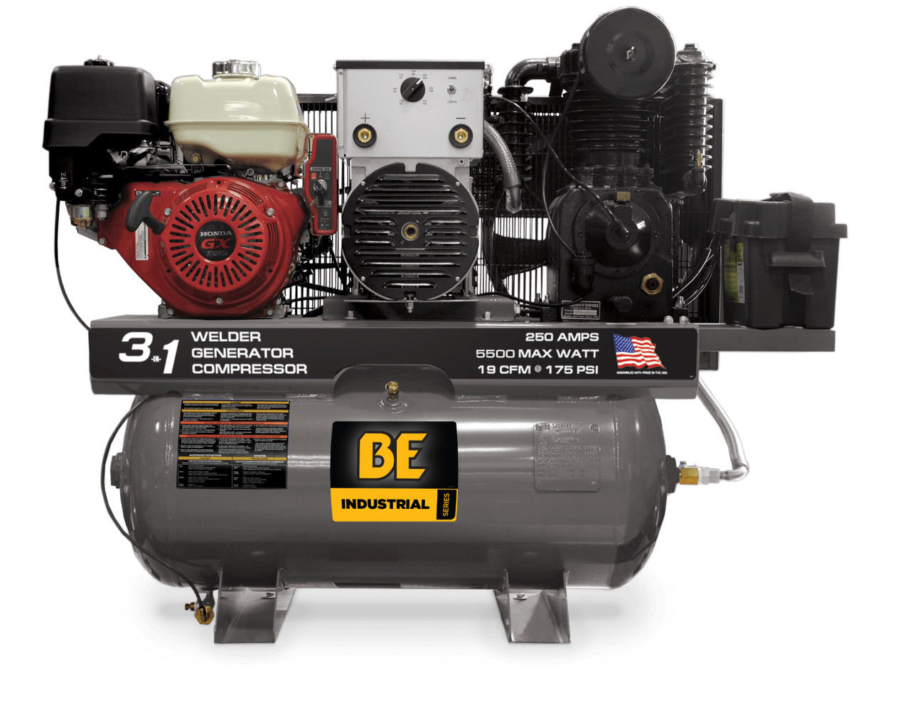 BE AC1330HB3000W 19 CFM @ 175 PSI - 30 Gallon, Truck Mount Air ...