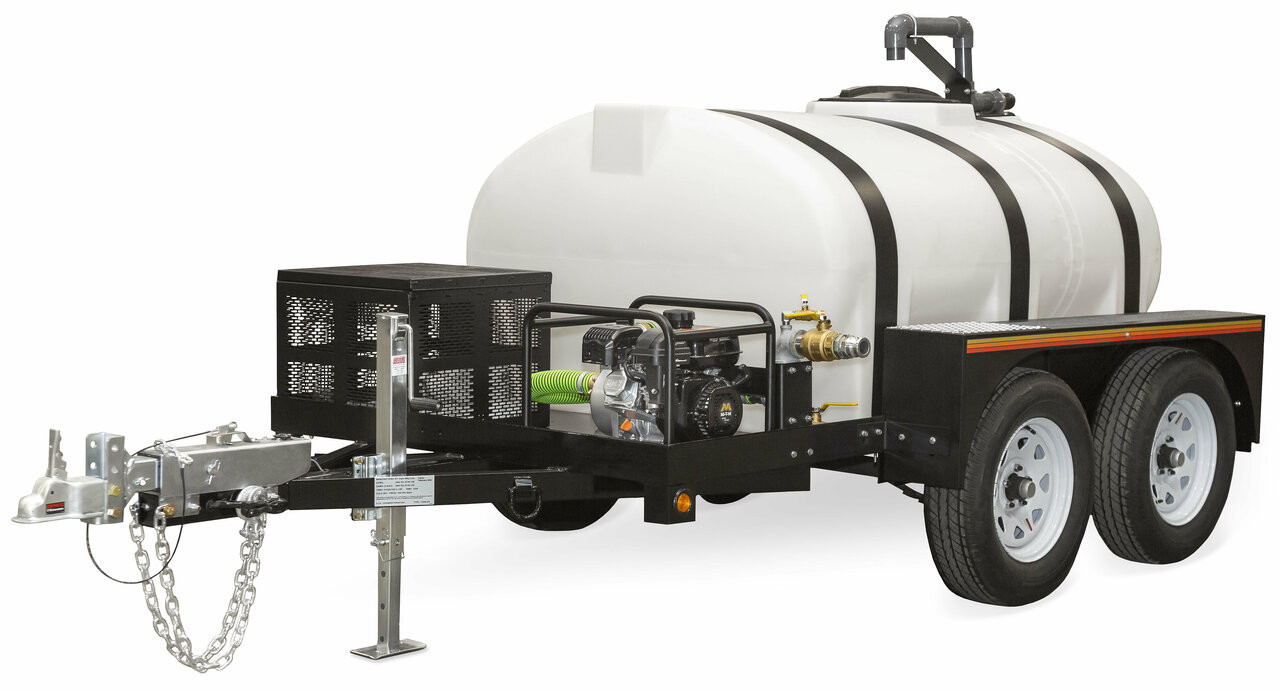 Mi-T-M Water Transport Trailer with 510 Gallon Tank, Mi-T-M Engine, and ...