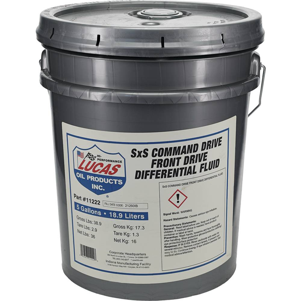 Lucas Oil 051-956 Synthetic SxS Command Drive Front Differential Fluid ...