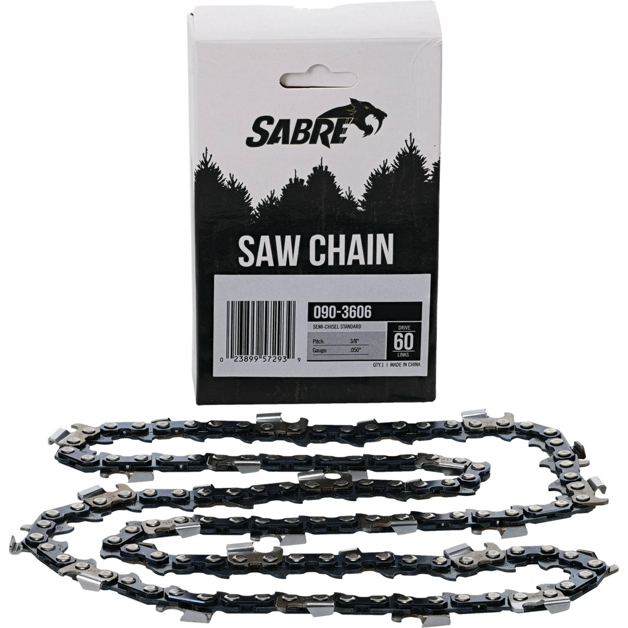 Sabre 090-3606 Chain Pre-Cut Loop 60 DL (Replaces 3/8", .050", Semi ...