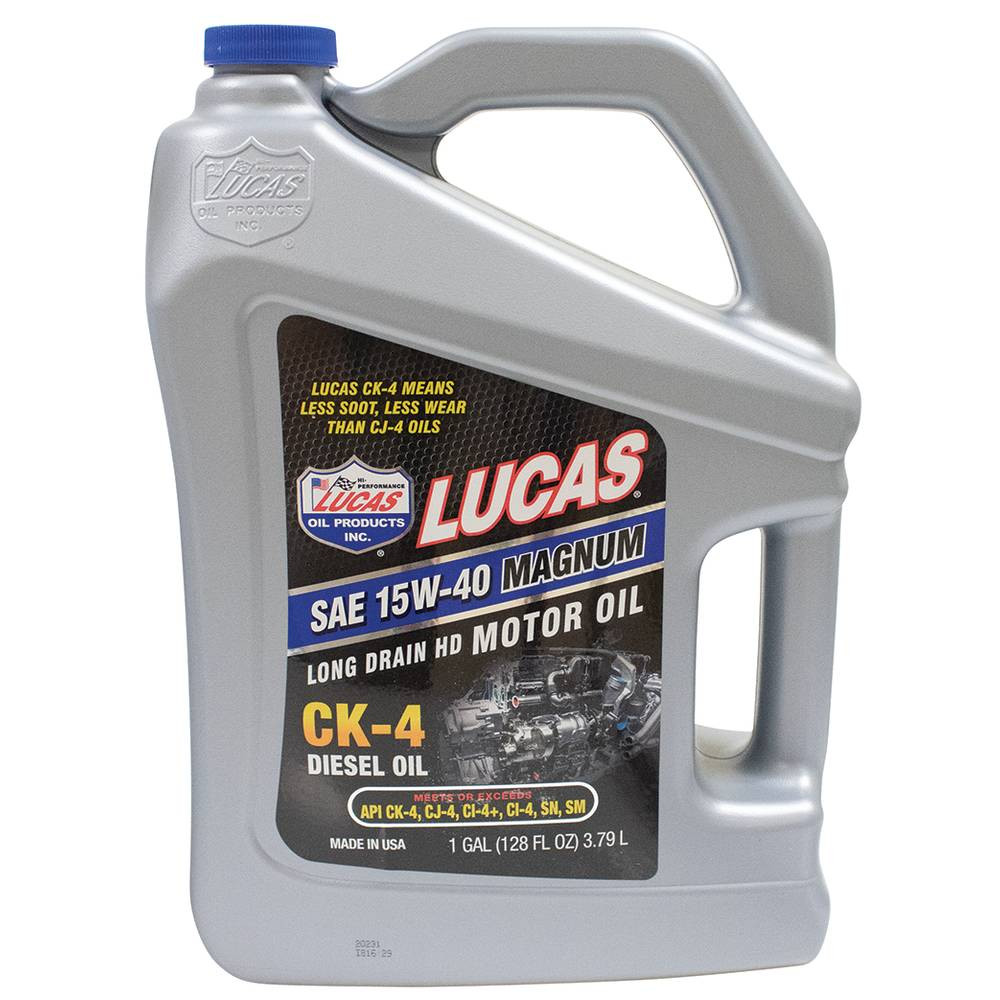 Lucas Oil 051-853 SAE 15W-40 Magnum CK-4 Diesel Oil, Four 1 gallon ...