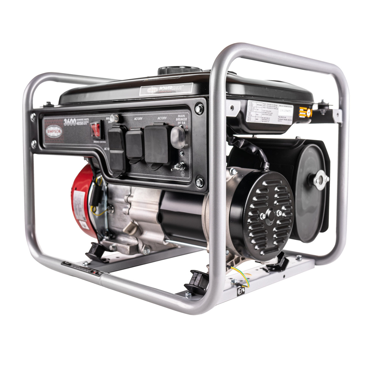 Simpson 70068 SPG3640 PowerShot 3600 Watt Portable Generator (49-State ...