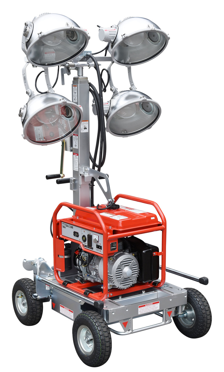 Multiquip GB43SC 1600W Metal Halide, 4-Spotlight Projection Lighting ...