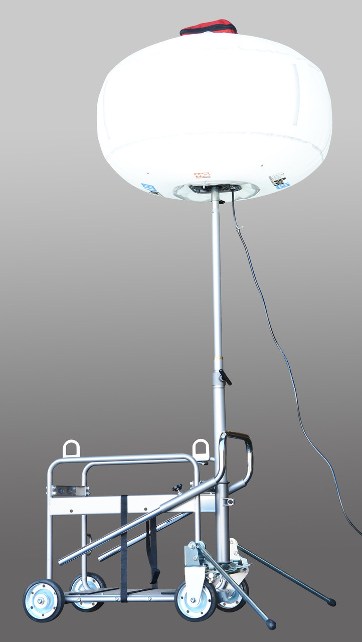 Multiquip GB3LEDC 300W LED, Diffuser Balloon Light, Cart Mounted w/ 3 ...