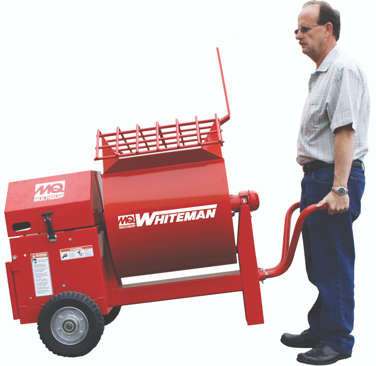 Multiquip WM45H Whiteman 4.5 cf Mortar Mixer, Wheelbarrow Style, with ...