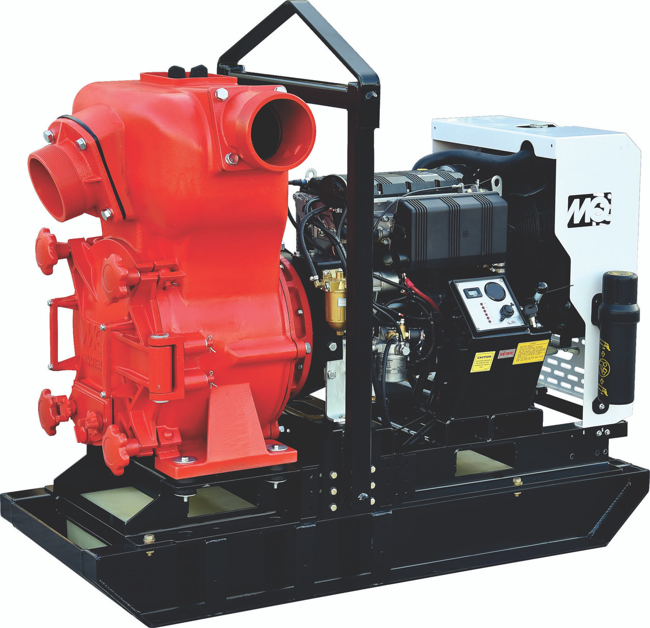 Multiquip MQ62TKS 6" Trash Pump, Skid mount, 1190 GPM - KOHLER KDW 1404 ...