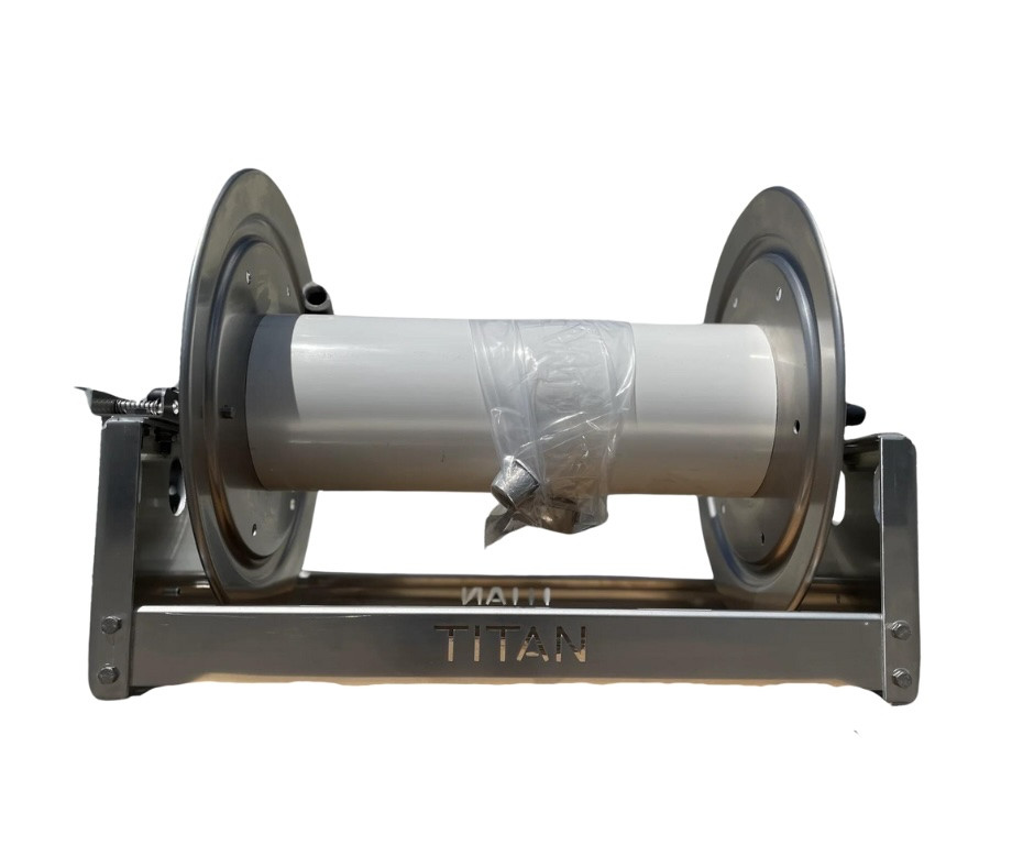 Titan 18" Electric Aluminum Hose Reel With Stainless Steel Manifold ...