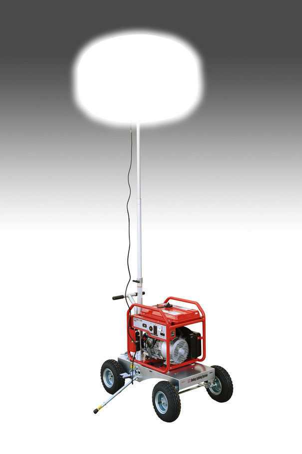 Multiquip GBC8LED 800W LED, Diffuser Balloon Light, Cart Mounted w/ 3 ...
