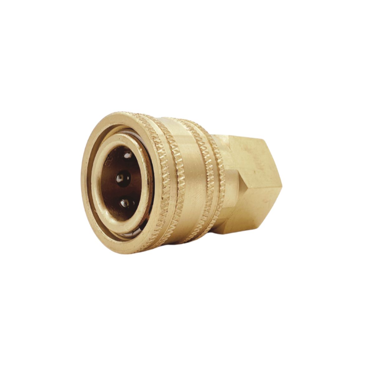 3/8" Brass Quick Connect Socket - Female, 5000 PSI, FNPT - Spraywell