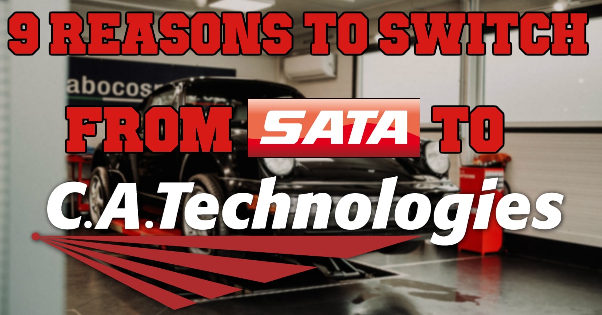 9 Reasons to switch from SATA to C.A. for your Automotive HVLP Guns ...