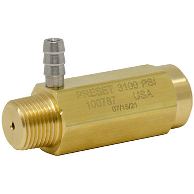 General Pump 100723 Safety Relief Valve, 6000 psi, 3/8" MNPT, 1/4" Barb ...