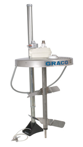 Graco 231414 Heavy Duty Back-Geared Drum Agitator with elevator, drum ...