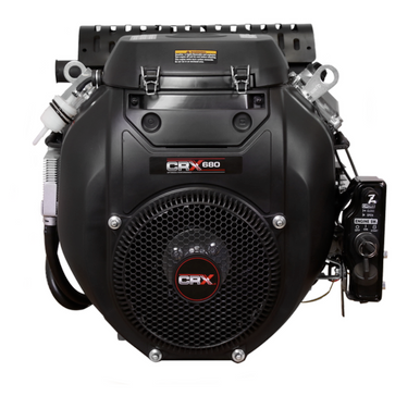 CRX680 V-Twin Horizontal Shaft Engine, 19.4 HP, 679 cc, Electric Start ...