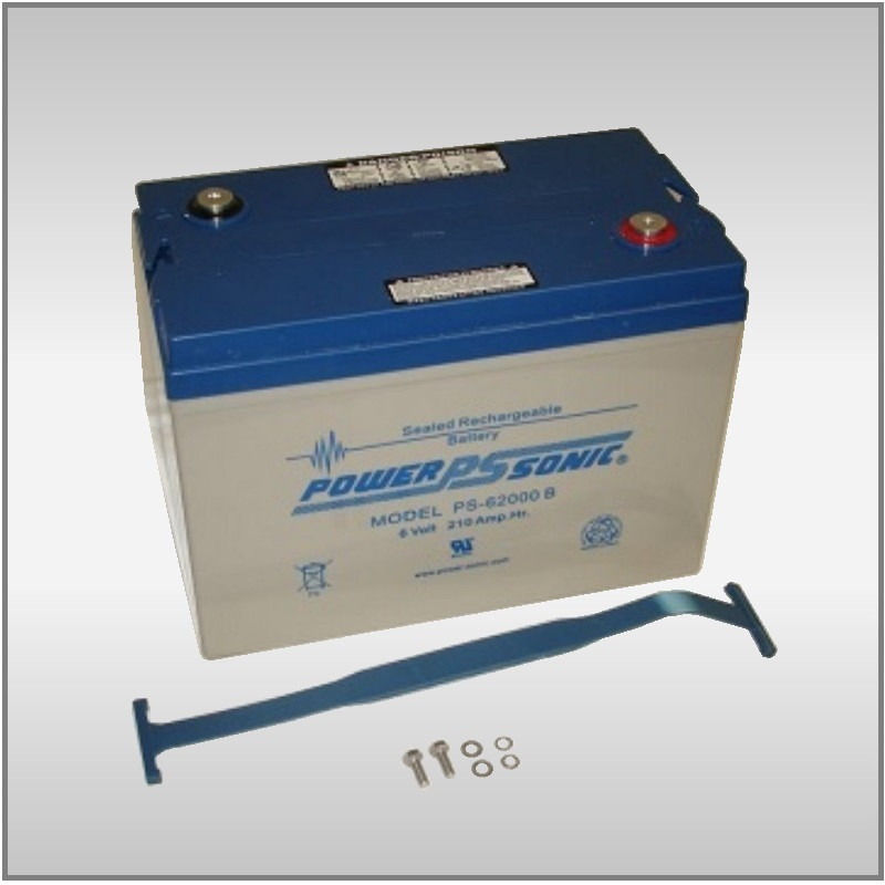 Power-Sonic PS-62000 6 Volt, 210 AH SLA M6 / B, Battery