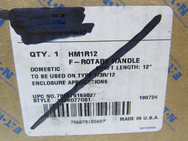 Eaton HM1R12 Circuit Breaker Accessories Rotary Handle F Frame