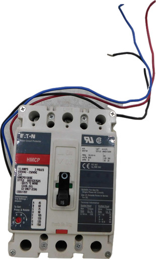 Eaton HMCP015EOCB1 Motor Circuit Protector (MCPs) HMCP 3P 15A 600V 50 ...