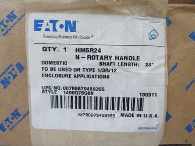 Eaton HM5R24 Circuit Breaker Accessories Rotary Handle N Frame