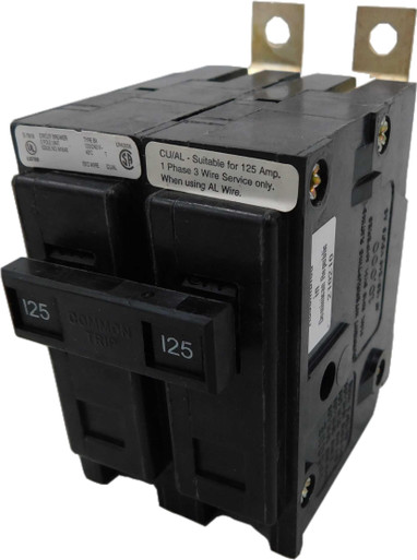 Eaton BAB2125 Miniature Circuit Breakers (MCBs) 2P 125A 120/240V