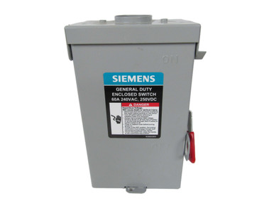Siemens GNF322RA Safety Switches GNF 3P 60A 240V 50/60Hz 3Ph Non ...