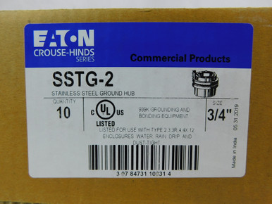 Eaton SSTG-2 Conduit Hubs Ground Hub EA